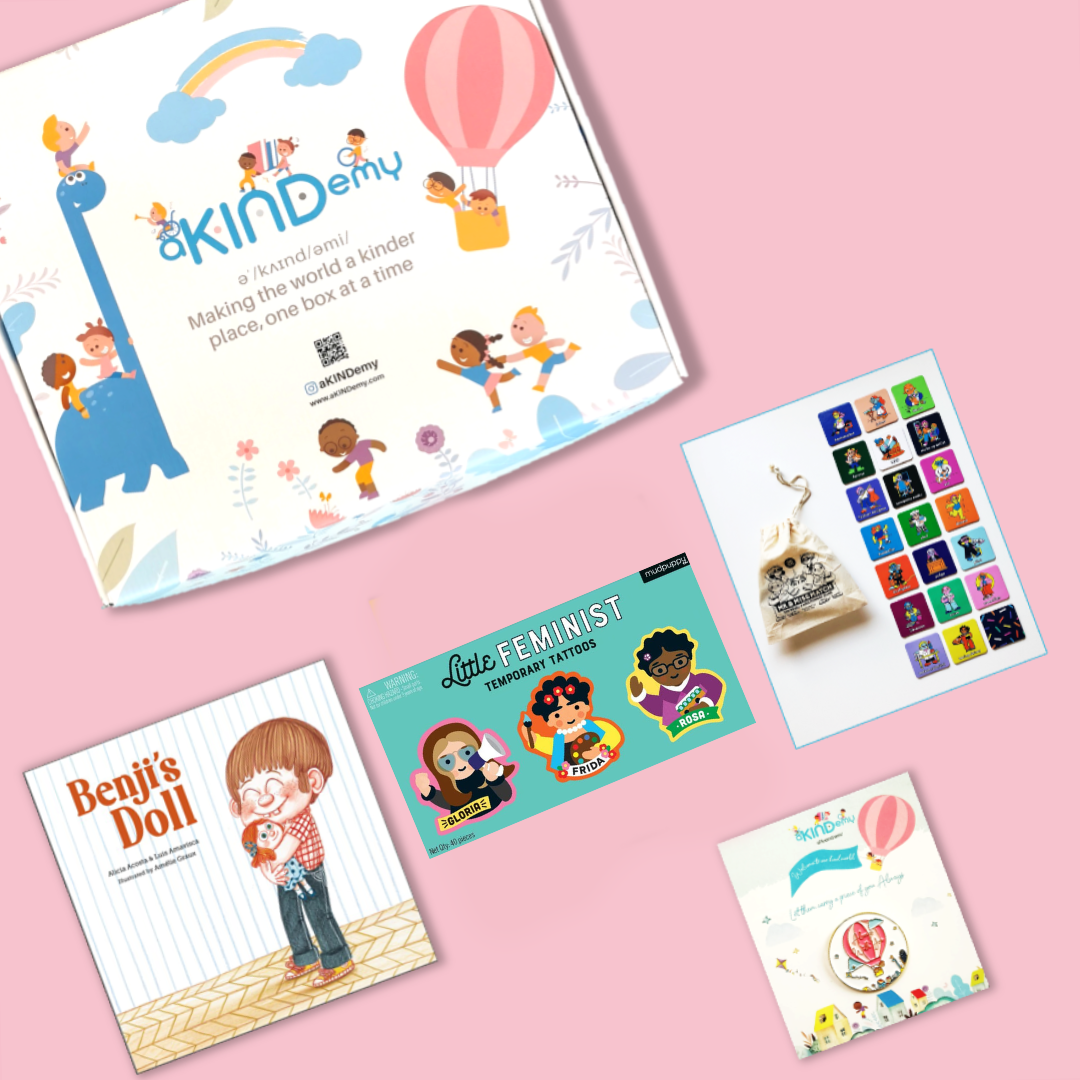 Gender Equality Gift Box Ages 3-5 Games + Books – shop.akindemy.com