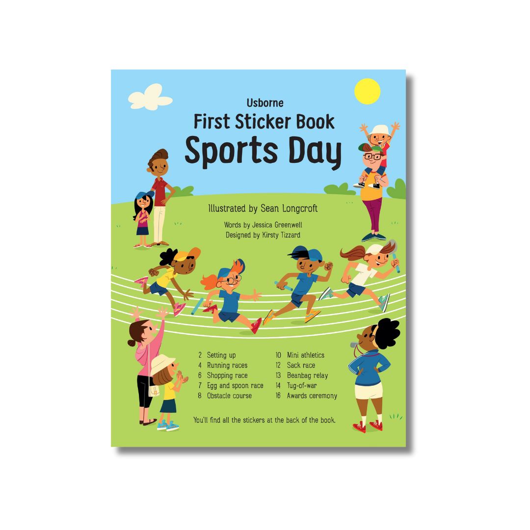 Paperback: First Sticker Book Sports Day – shop.akindemy.com